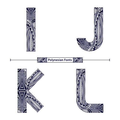 Tribal Letter Tattoos