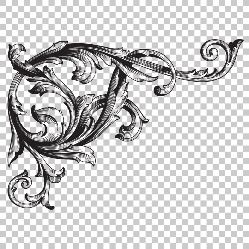 Corner Filigree Vector Images (over 17,000)