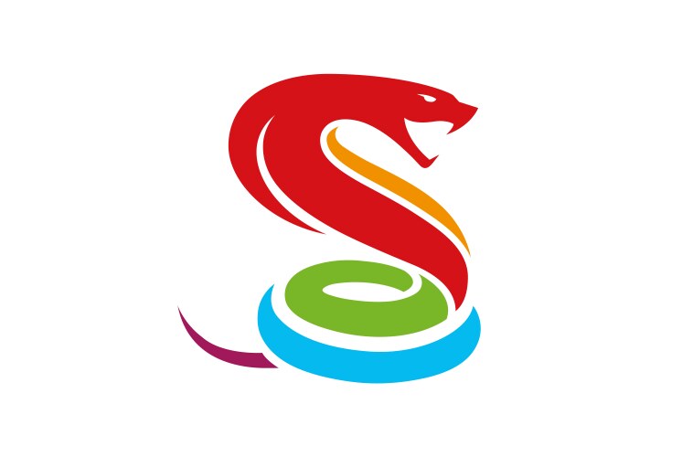 Petite funny snake Royalty Free Vector Image - VectorStock