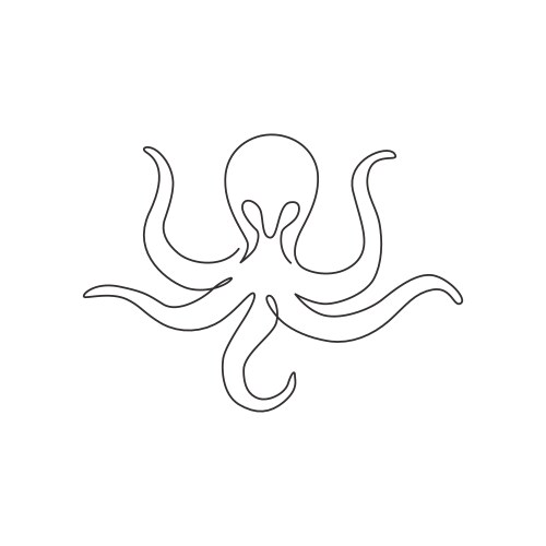 Octopus Line Drawing Vector Images (over 2,100)