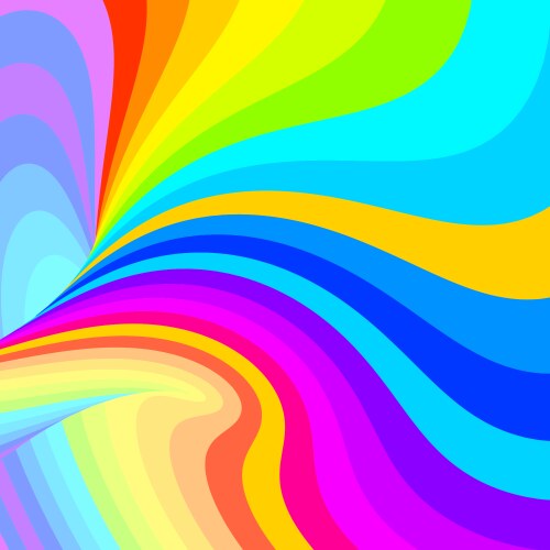 Rainbow swirl background Royalty Free Vector Image