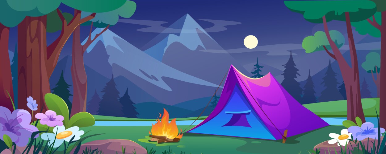 Night Camp Vector Images (over 12,000)
