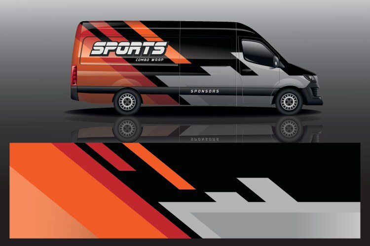 Vinyl livery strips decal stickers Royalty Free Vector Image