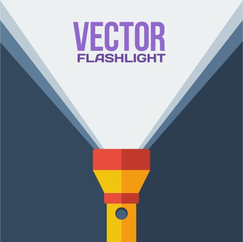 Flashlight Royalty Free Vector Image - VectorStock