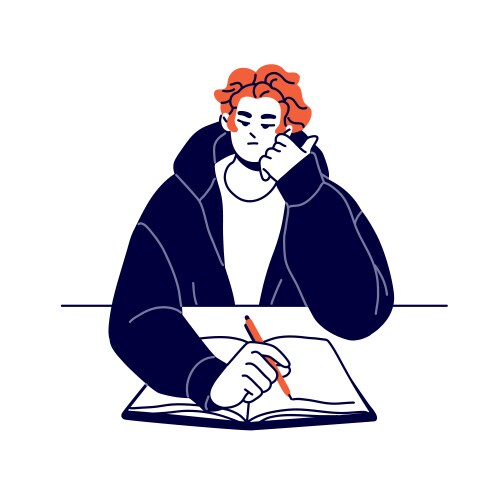 Student Taking Exam Vector Images (over 240)