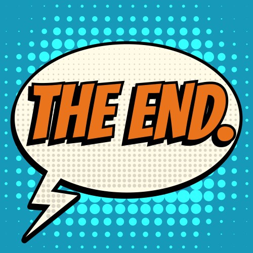 End Comic Book Vector Images (55)