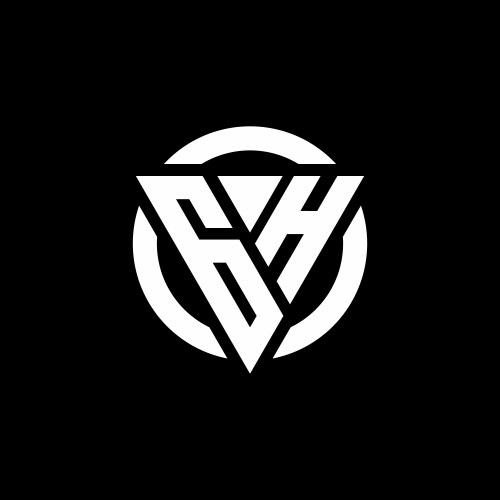 Sw monogram logo with diamond shape and ring Vector Image