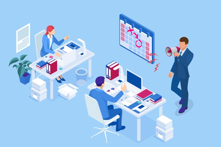 Project management abstract background Royalty Free Vector