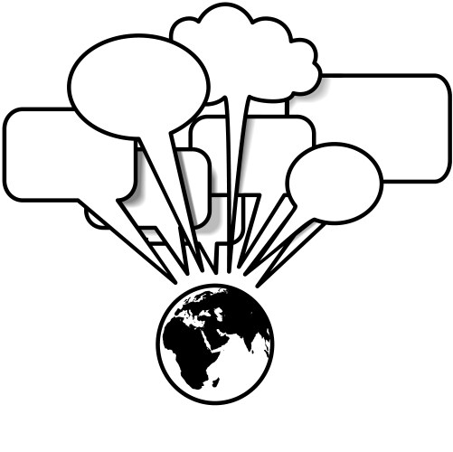 Speech communication Royalty Free Vector Image