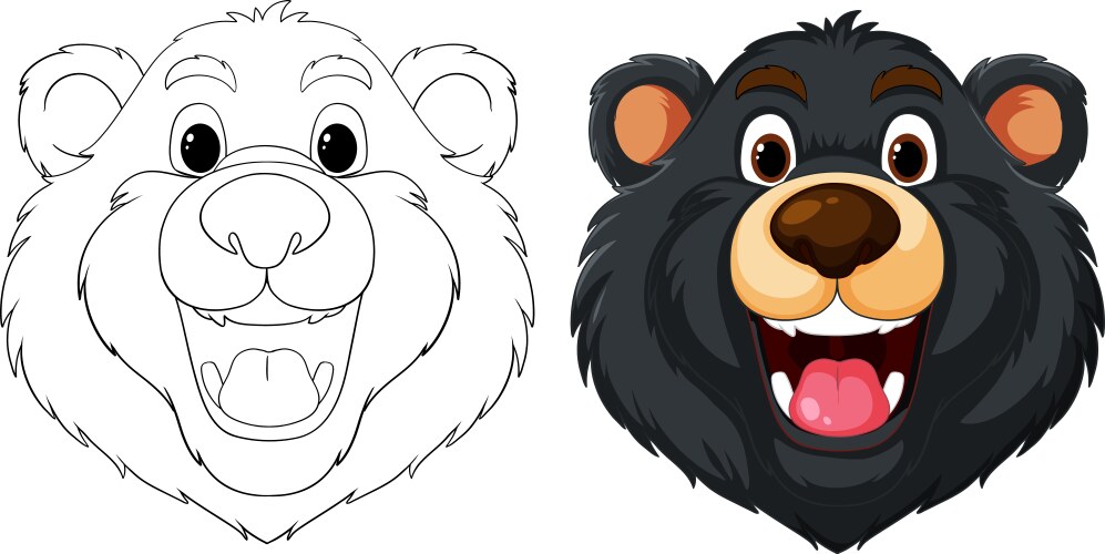 Bear Face Outline Vector Images (over 4,100)
