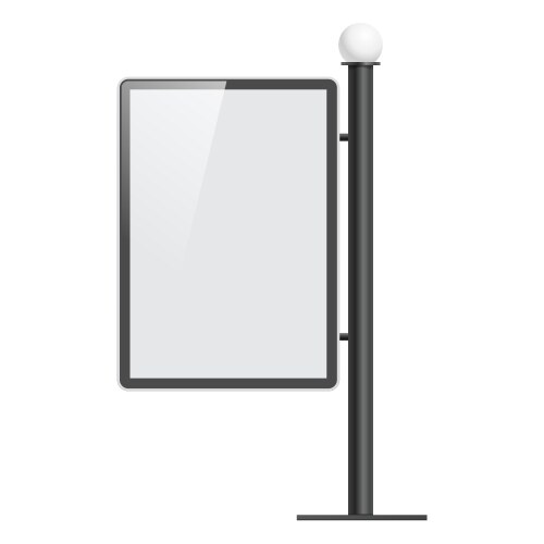 Realistic street light box template Royalty Free Vector