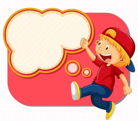 Boy thinking Royalty Free Vector Image - VectorStock