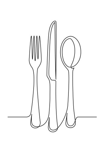 Cutlery Royalty Free Vector Image - VectorStock