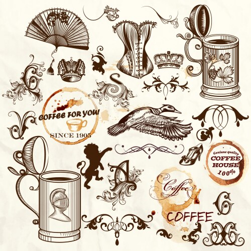 Set of design elements Royalty Free Vector Image