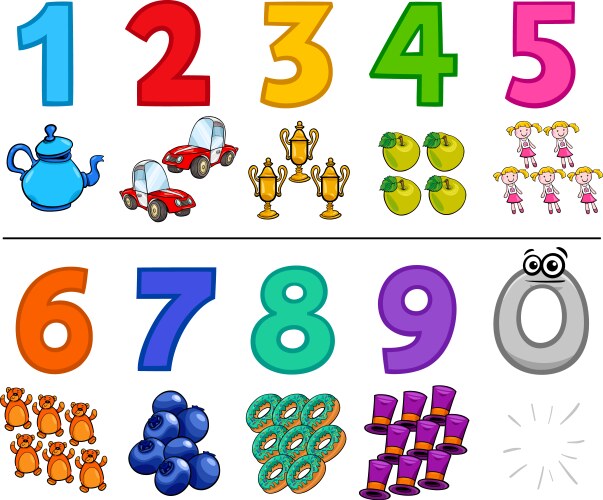 Number five cartoon character Royalty Free Vector Image