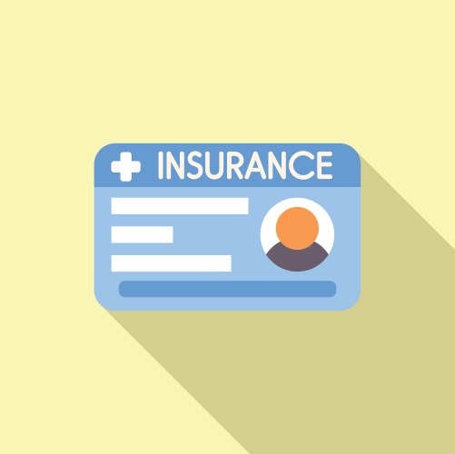 Insurance card displaying medical healthcare Vector Image