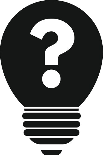 Light Bulb Question Mark Icon Vector Images (over 840)