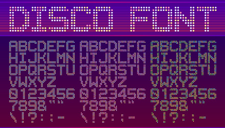Disco Font Vector Images (over 6,100)