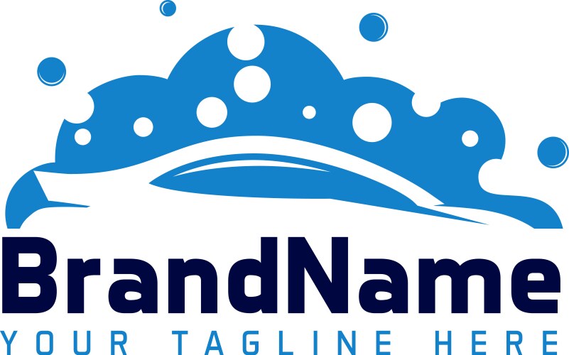 Car wash logo template creative design Royalty Free Vector