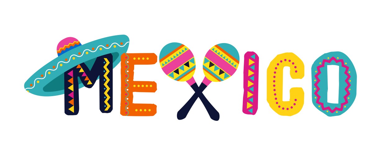 Beautiful design about mexico Royalty Free Vector Image