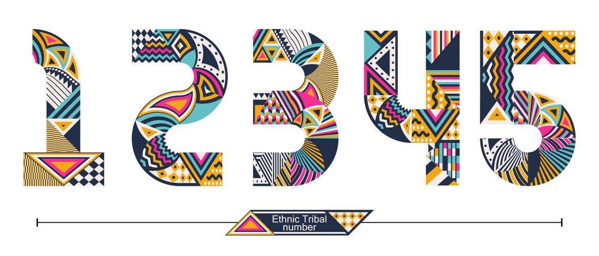 Ethnic tribal indian and mexican style brochure Vector Image
