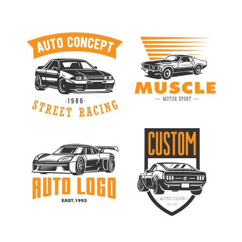 Turning car service retro vehicles restoration Vector Image