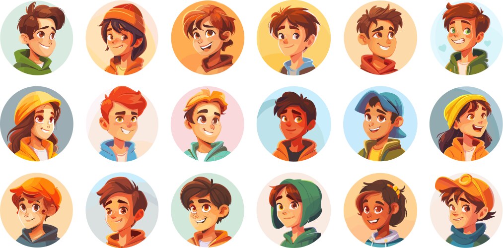 Cartoon Avatars Vector Images (over 260,000)