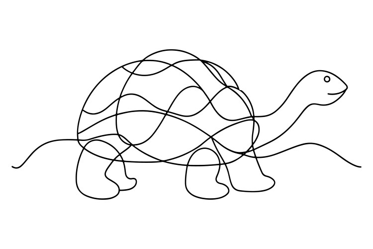 Tortoise Line Outline Vector Images (over 2,000)