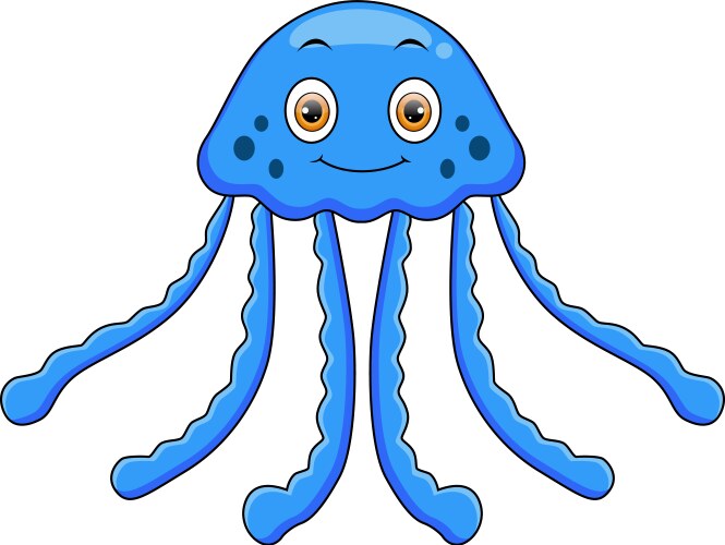 Cute tropical fish cartoon collection Royalty Free Vector