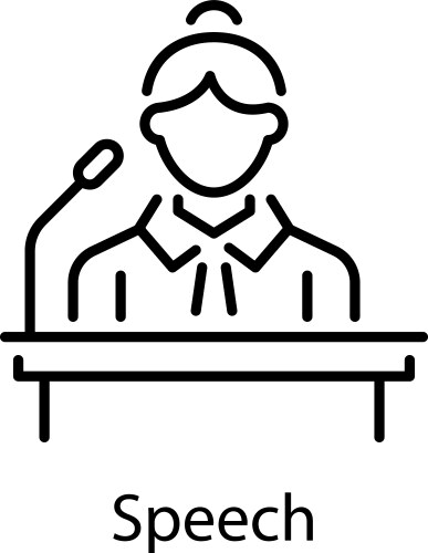 Speech detection Royalty Free Vector Image - VectorStock