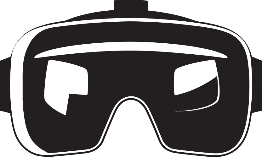 Futuristic focus virtual reality icon immersive Vector Image