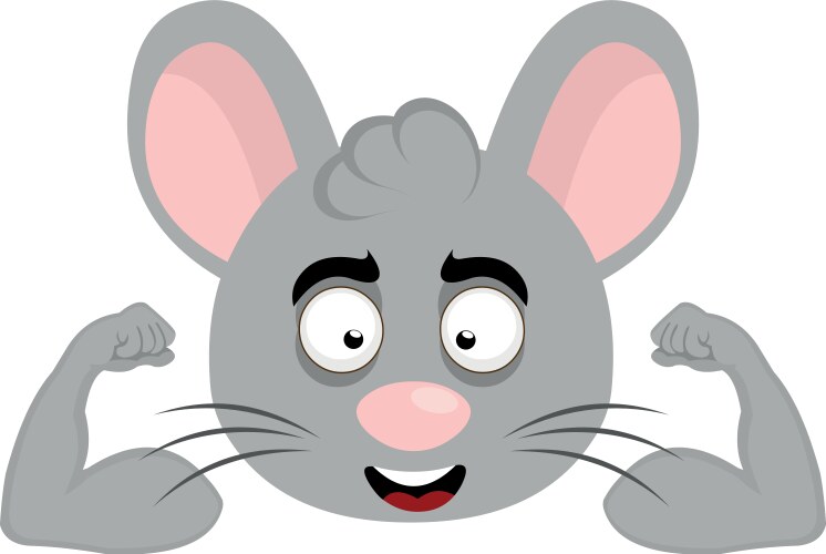 Bee cartoon biceps Royalty Free Vector Image - VectorStock