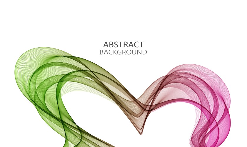 Vertical lines of transparent color wave on white Vector Image