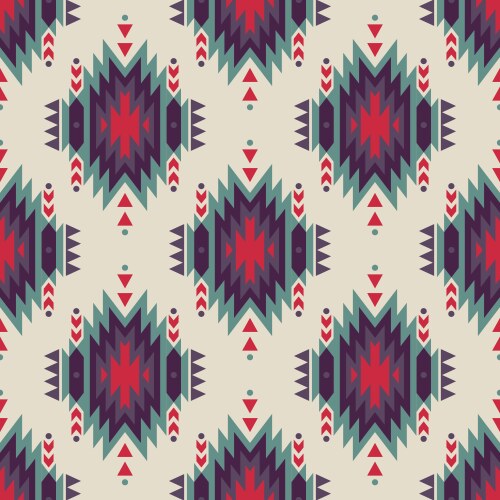 Seamless decorative ethnic pattern american Vector Image