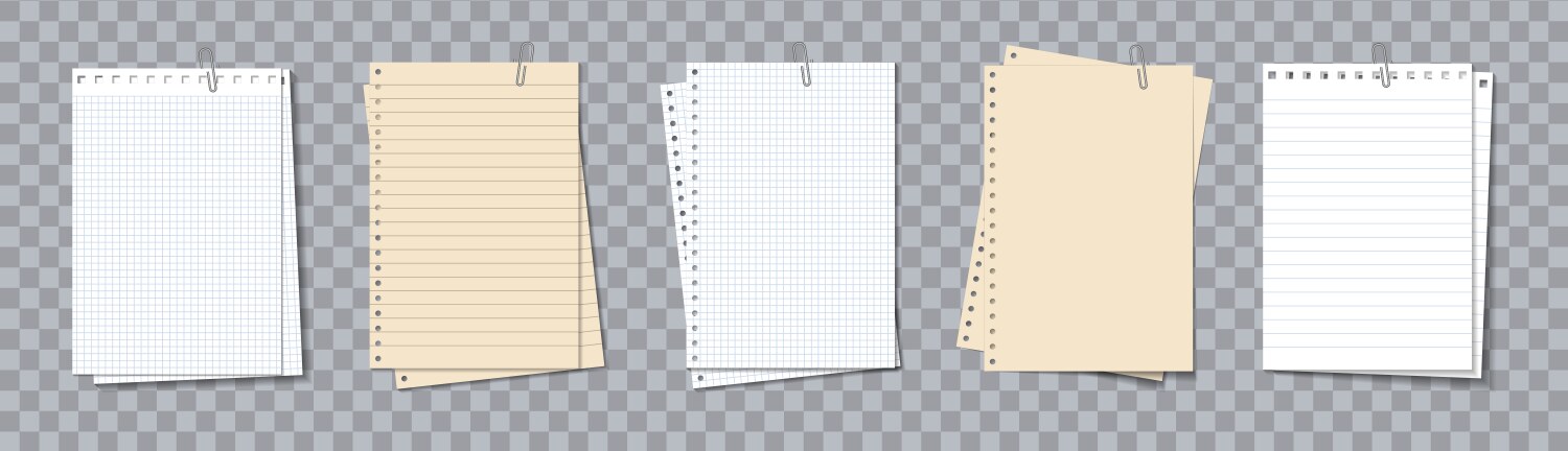 Vintage scrapbook elements note page with paper Vector Image