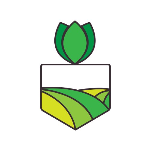 Farm concept logo Royalty Free Vector Image - VectorStock