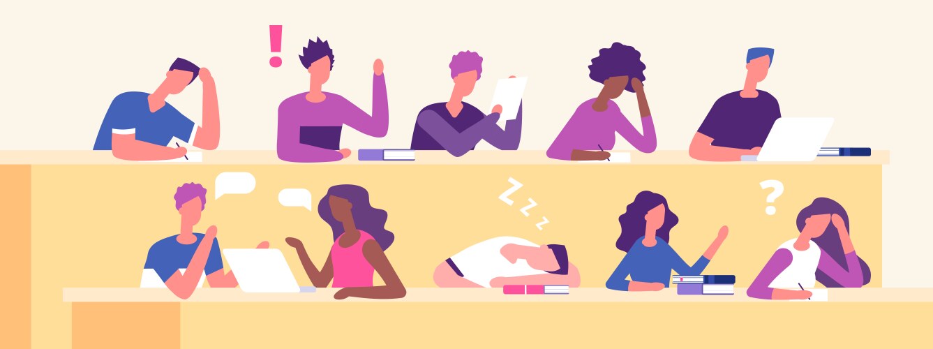 School Hall Cartoon Vector Images (over 910)