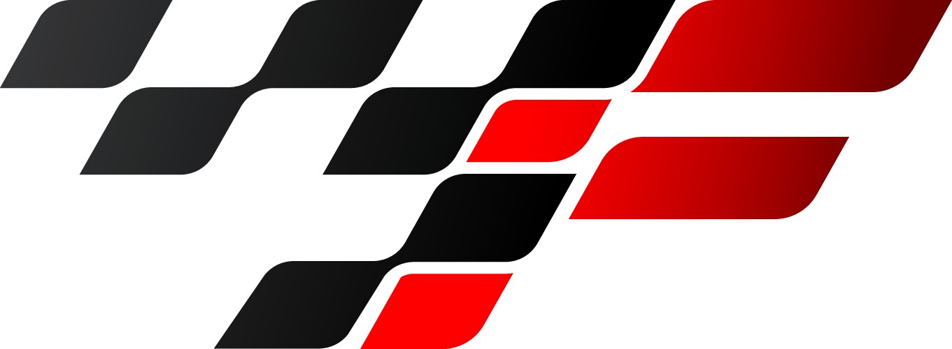 Letter k with racing flag logo Royalty Free Vector Image