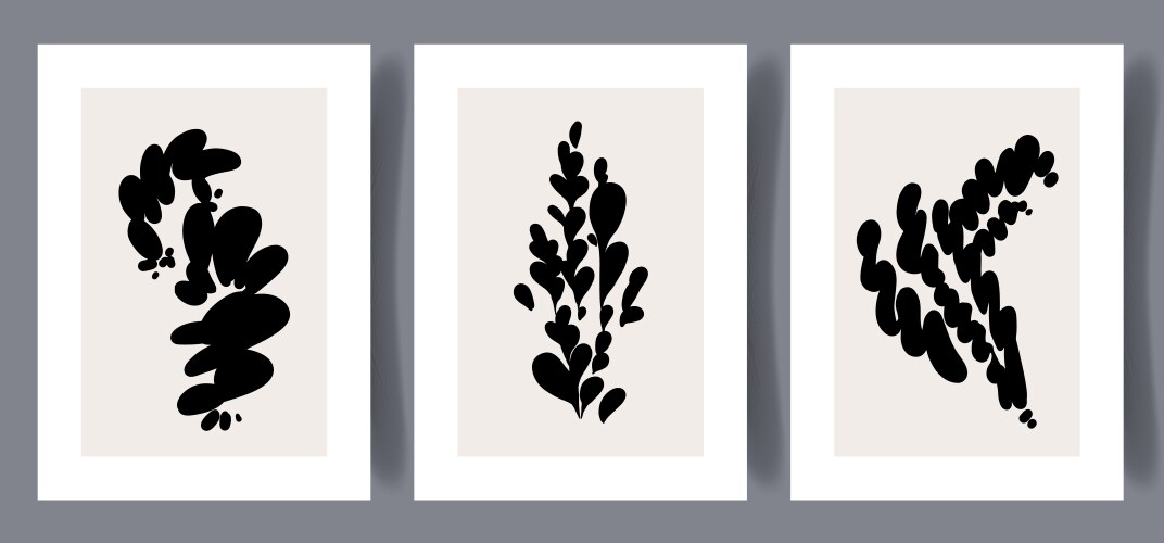 Printable wall art poster set Royalty Free Vector Image