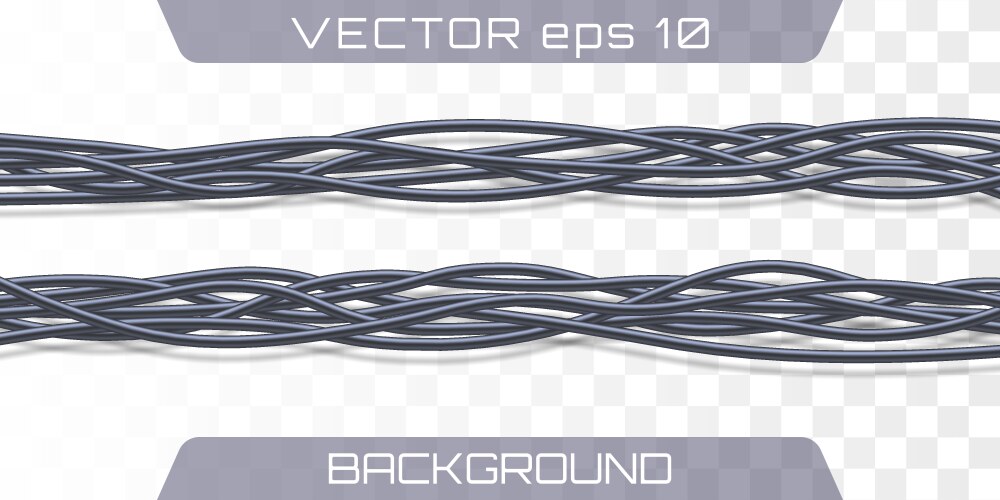 Realistic electrical wire set electricity Vector Image