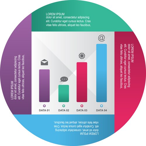 Abstract chart graph business infographic design – Royalty-Free Vector ...