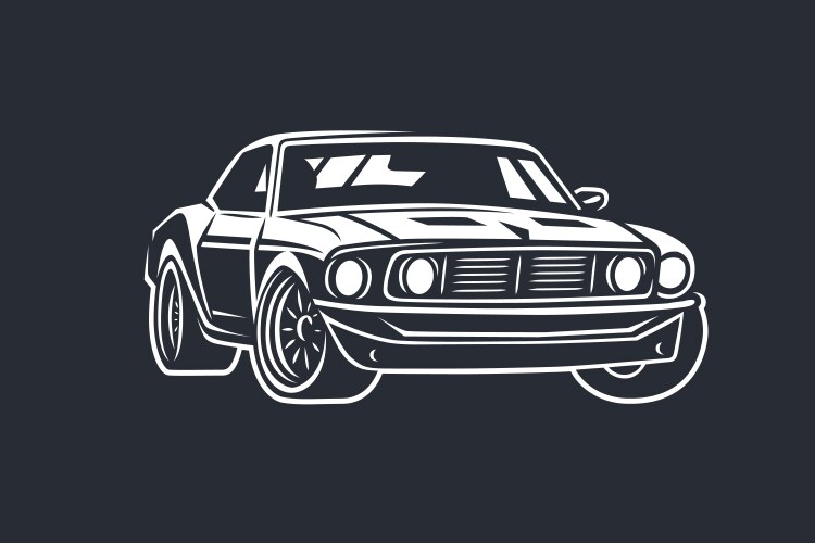 Car emblem race club Royalty Free Vector Image