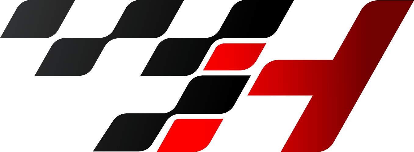 Letter s with racing flag logo Royalty Free Vector Image