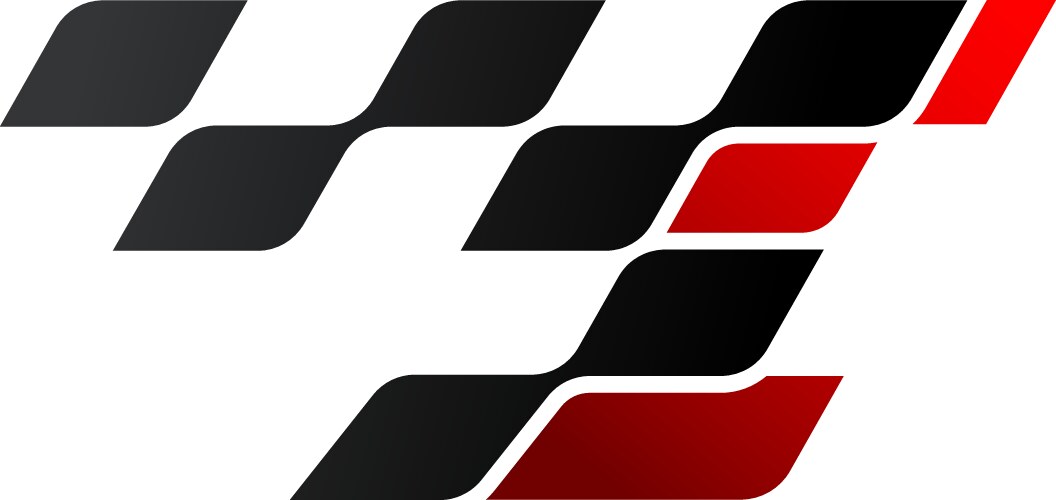 Letter k with racing flag logo Royalty Free Vector Image