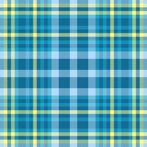 Pastel blue and yellow plaid pattern perfect Vector Image
