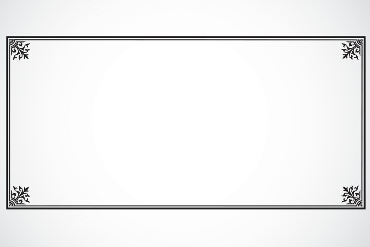 Frame with border template Royalty Free Vector Image