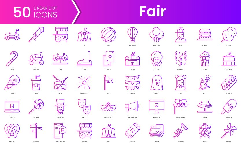 Set of police icons gradient style icon bundle Vector Image