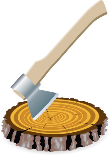 Wooden log cut Royalty Free Vector Image - VectorStock