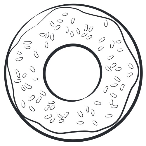 Doughnut Outline Vector Images (over 3,000)