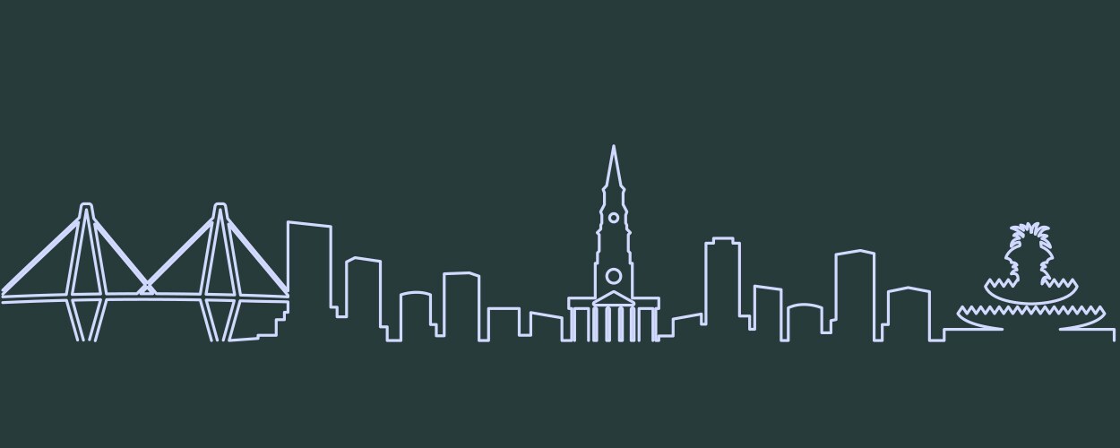 Charleston Skyline Vector Images (over 140)